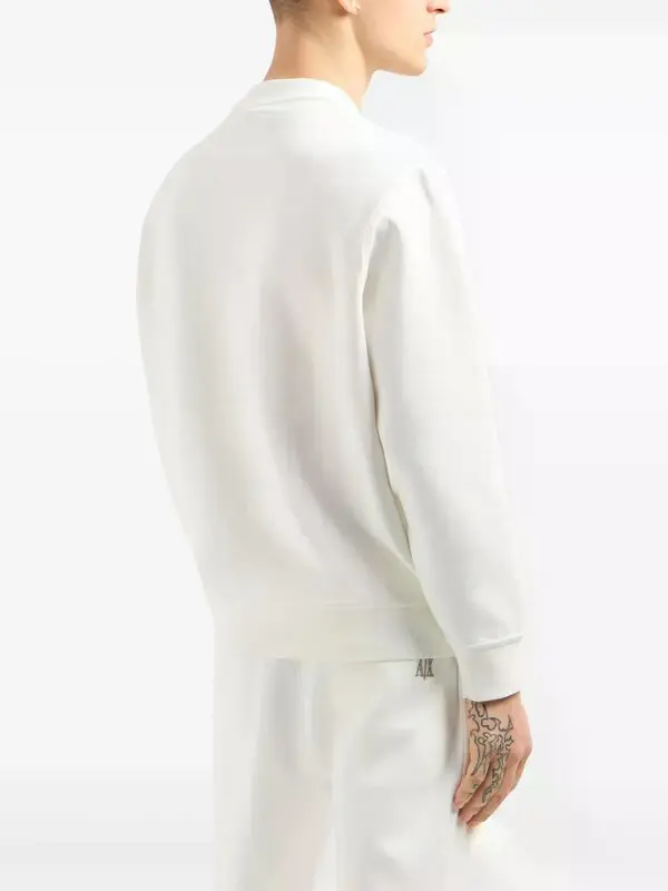 Armani Exchange Logo-embroidered Sweatshirt - White