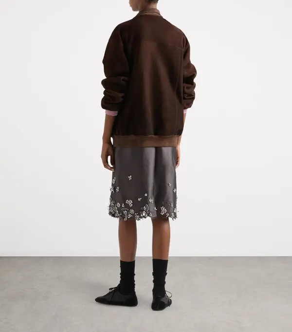 Prada Suede Bomber Jacket - Brown