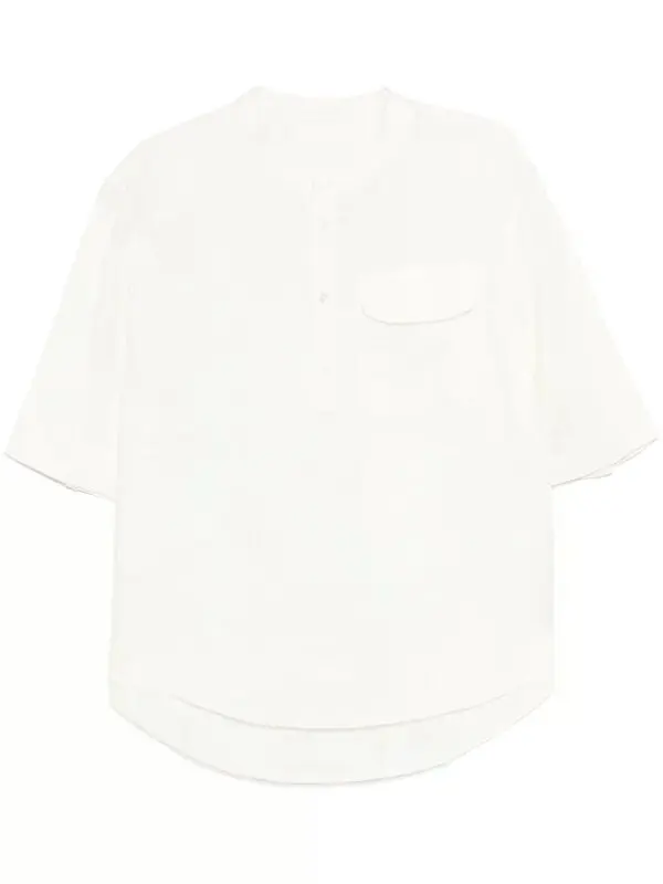 CROQUIS Linen T-shirt - White