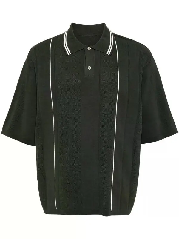 CROQUIS Knitted Polo Shirt - Green