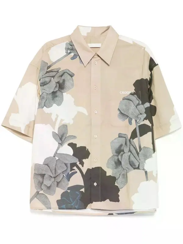 CROQUIS Logo-print Shirt - Neutrals