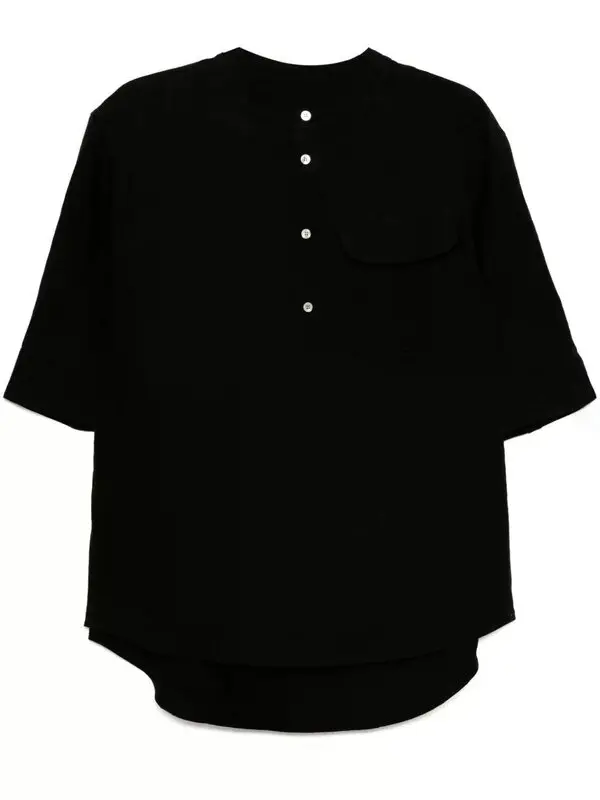CROQUIS Linen T-shirt - Black