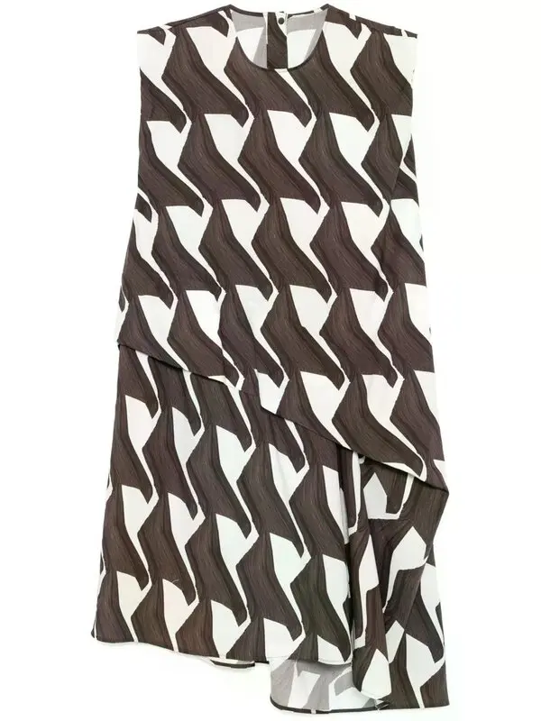 JNBY Patterned Sleeveless Dress - Brown