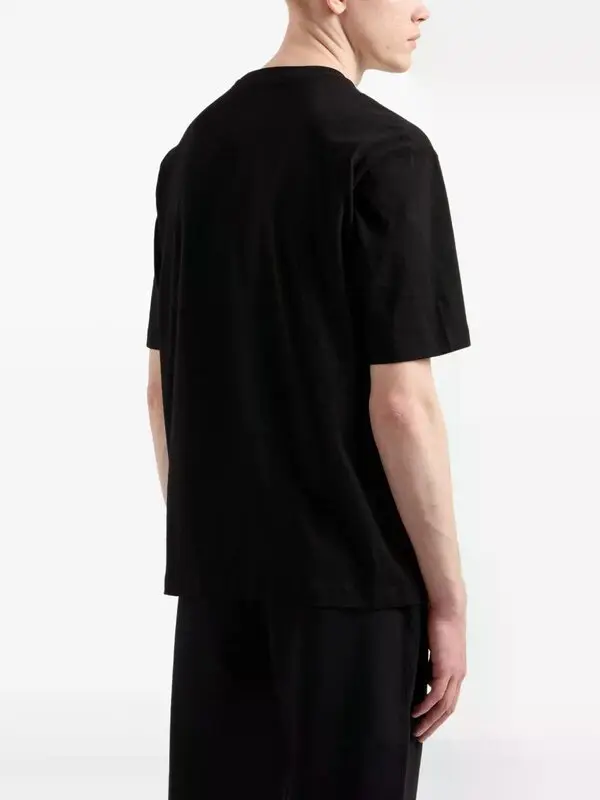 Armani Exchange Logo-embroidered T-shirt