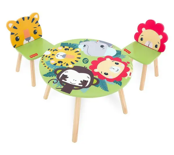 DREAM ON ME Fisher Price Fauna Collection Brave Heart Table & Chair Set - One-color