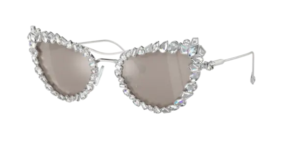 SWAROVSKI Embellished Sunglasses - Silver