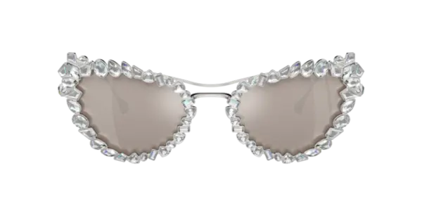 SWAROVSKI Embellished Sunglasses - Silver