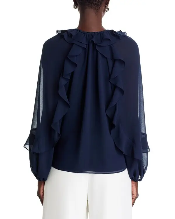 Kobi Halperin Bali Tie Blouse - Navy