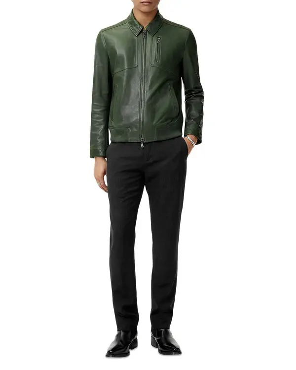 John Varvatos Kai Aviator Leather Jacket