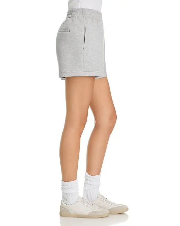 ANINE BING Kam Monogrammed Sweat Shorts