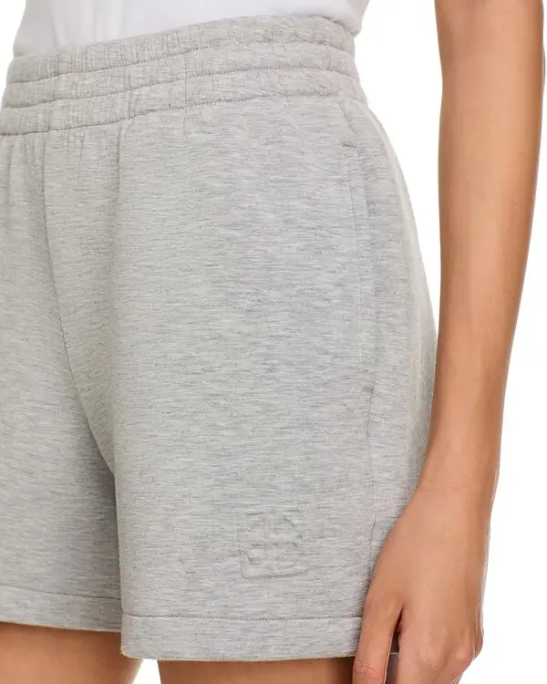 ANINE BING Kam Monogrammed Sweat Shorts