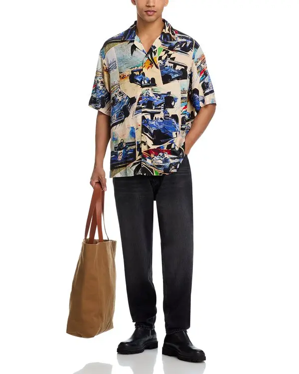Hugo Espino Printed Camp Shirt
