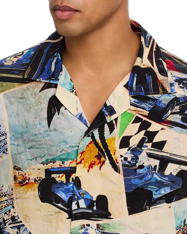 Hugo Espino Printed Camp Shirt