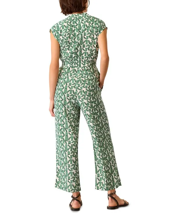 Whistles Abstract Squares Jumpsuit - Ivory/multi