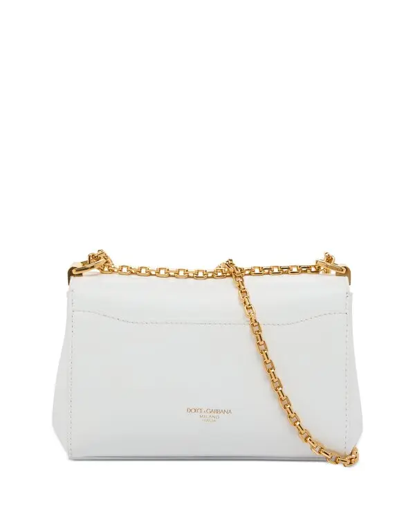 Dolce & Gabbana Leather Shoulder Bag - White