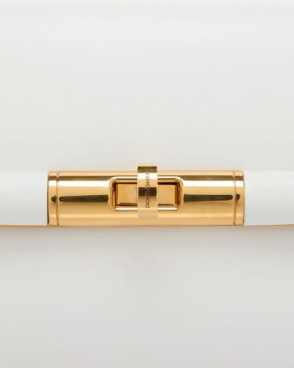 Dolce & Gabbana Leather Shoulder Bag - White