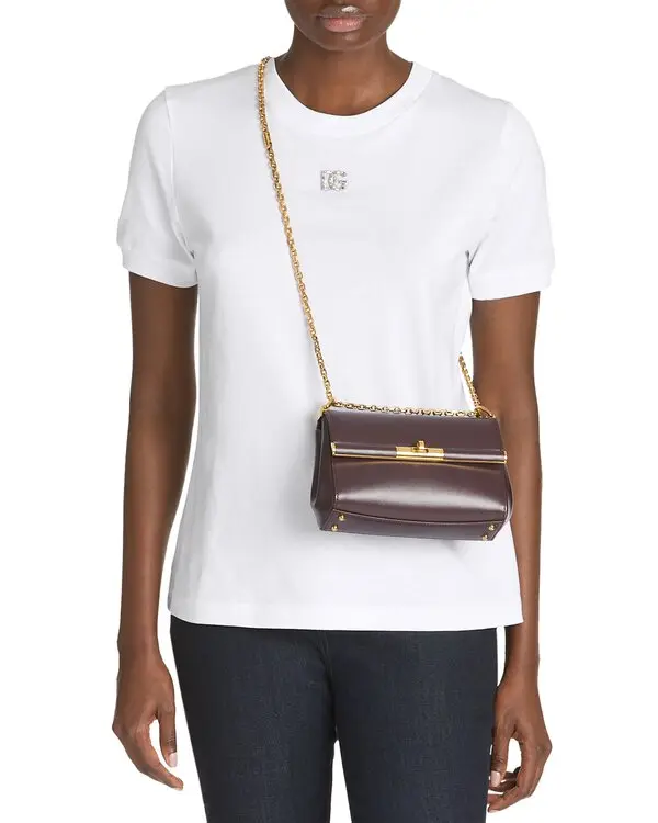 Dolce & Gabbana Leather Shoulder Bag - Wine