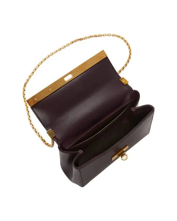 Dolce & Gabbana Leather Shoulder Bag - Wine