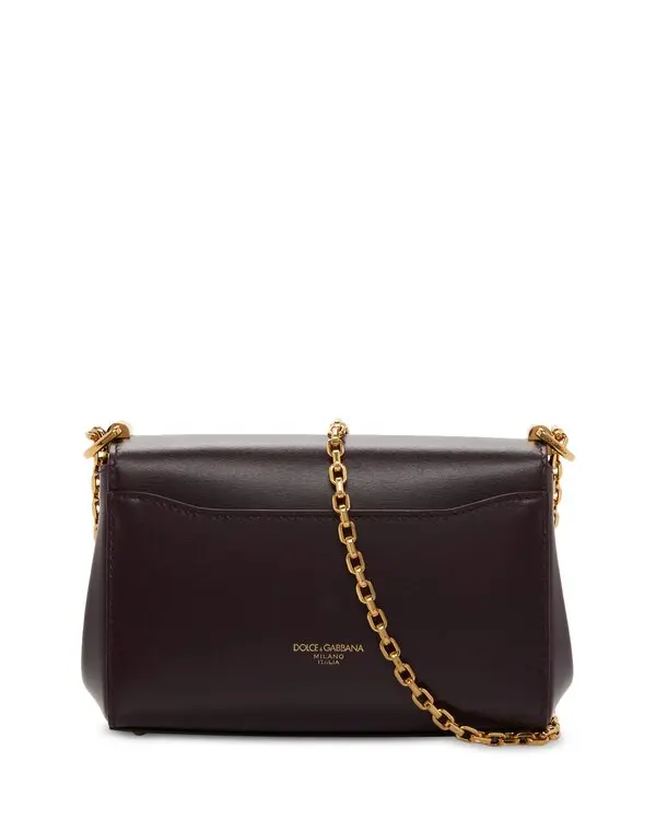 Dolce & Gabbana Leather Shoulder Bag - Wine