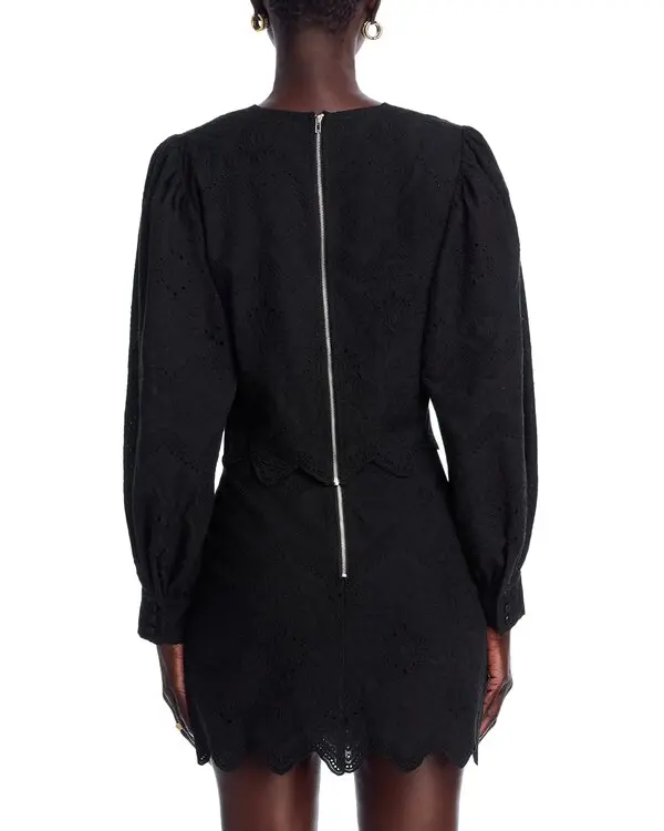Aqua Eyelet Top Exclusive