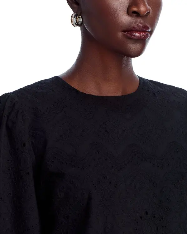 Aqua Eyelet Top Exclusive