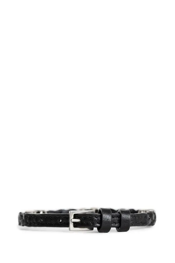 Valentino Garavani Vlogo Signature Leather Bracelet - Black