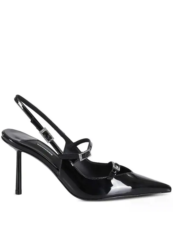 LE SILLA 80mm Leather Slingback Pumps