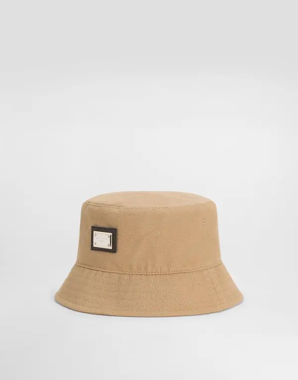 Dolce & Gabbana Branded Bucket Hat - Beige
