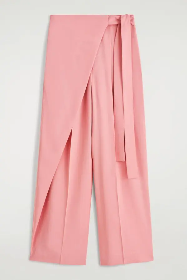 Cos Fluid Wrap-front Trousers