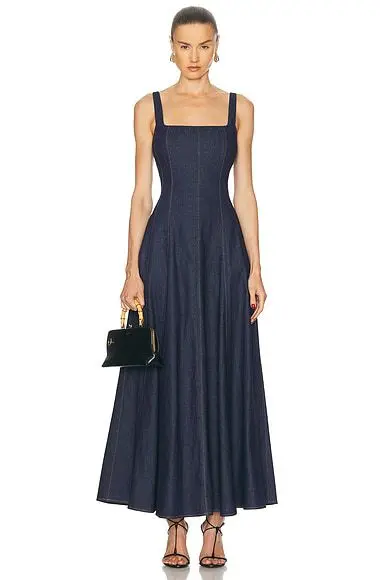 NICHOLAS Athena Sleeveless Paneled Midi Dress