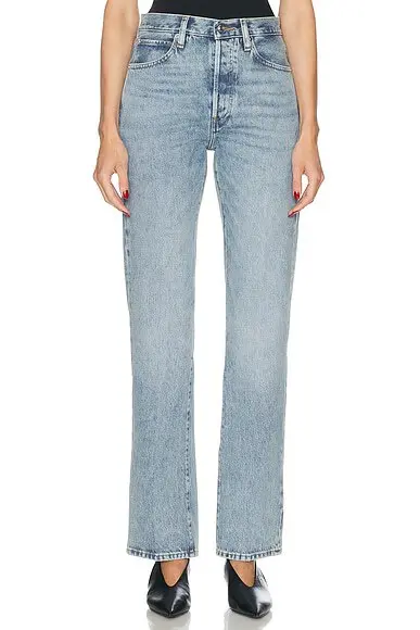 FRAME Vertical Straight Leg Jeans