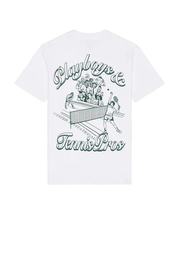 OYSTER Playboys & Tennis Pros T-shirt - White