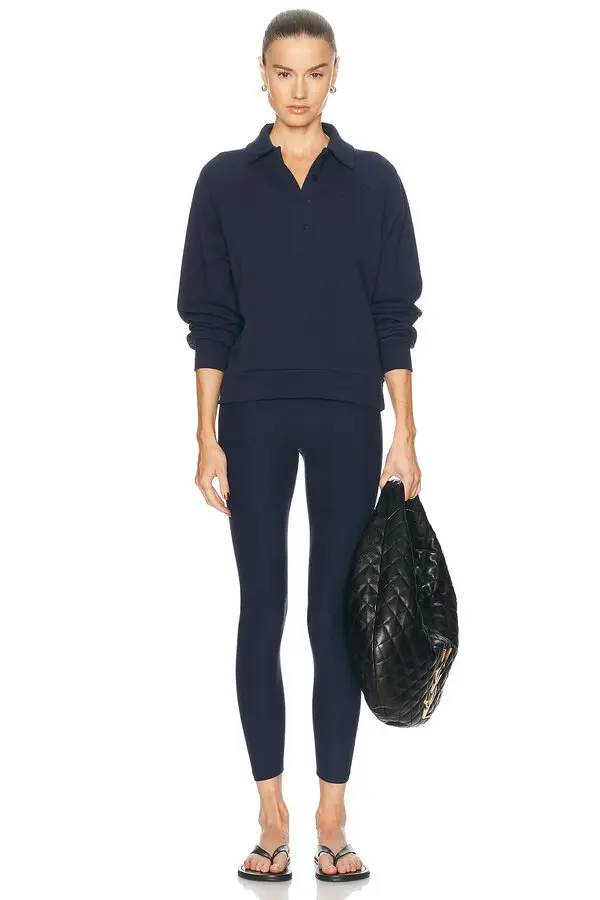 The Upside Collared Polo Top - Navy