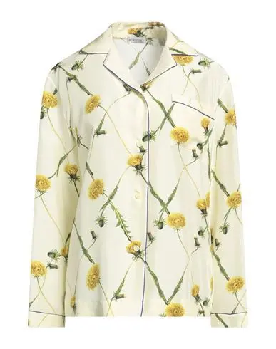 Burberry Floral Print Satin Shirt - Yellow