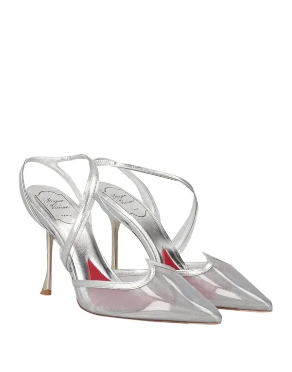ROGER VIVIER Pumps In Leather And Textile Fibers