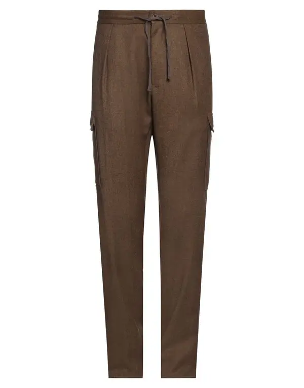 Incotex Tapered Virgin Wool Pants - Beige