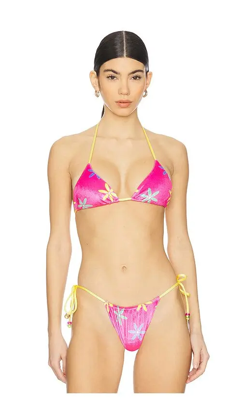 VDM Blair Reversible Bikini Top - Fiesta