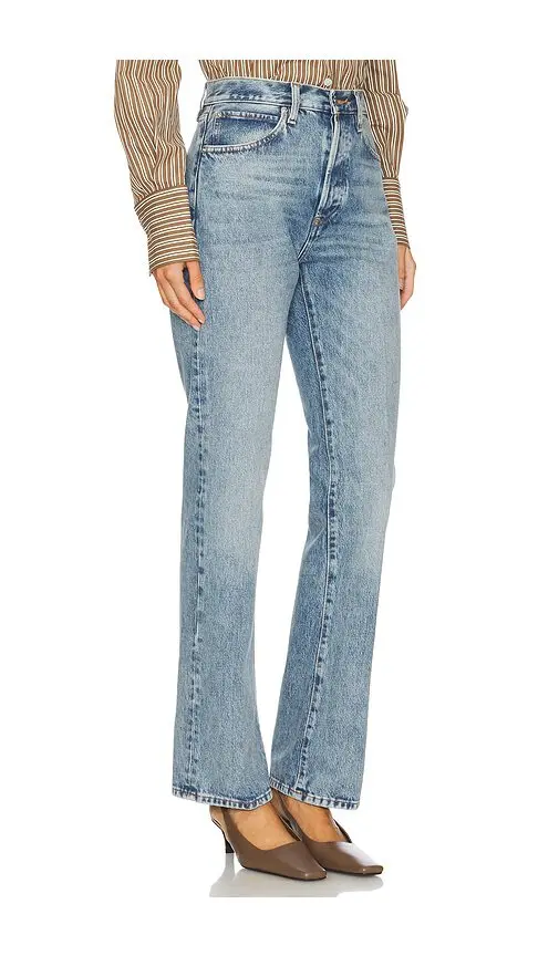 FRAME Vertical Straight Leg Jeans