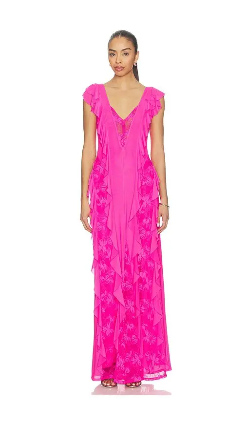 AFRM Trista Dress - Brilliant Pink