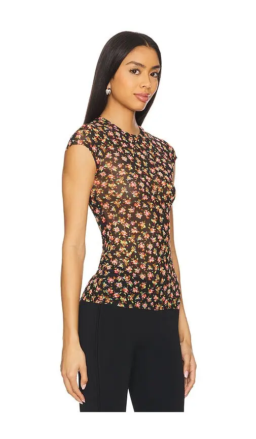 AFRM Nina Floral Mesh Top - Spring Ditsy