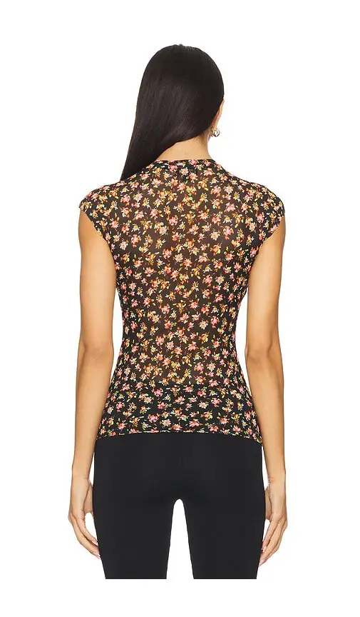 AFRM Nina Floral Mesh Top - Spring Ditsy