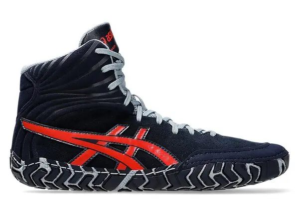 Asics Lace-up Athletic Shoes - Midnight/classic Red