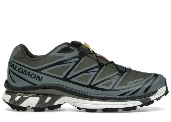 SALOMON Xt6 Gore-tex Sneakers - Olive Night/sedona Sage/black