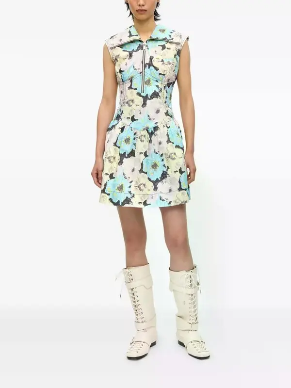 GANNI Printed Mini Dress