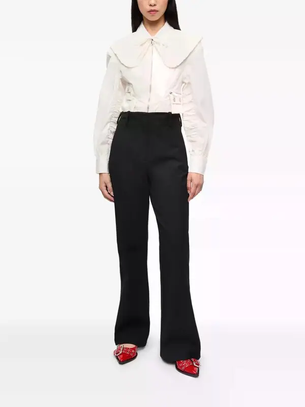 GANNI Tailored Palazzo Pants - Black