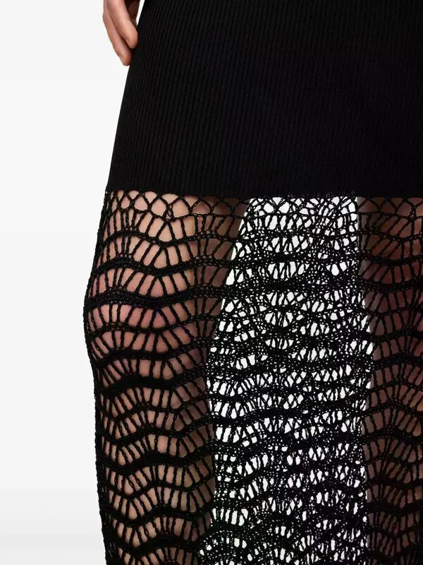 GANNI Macramé Detailing Maxi Skirt