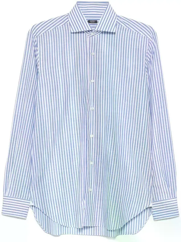 BARBA NAPOLI Striped Shirt - Blue