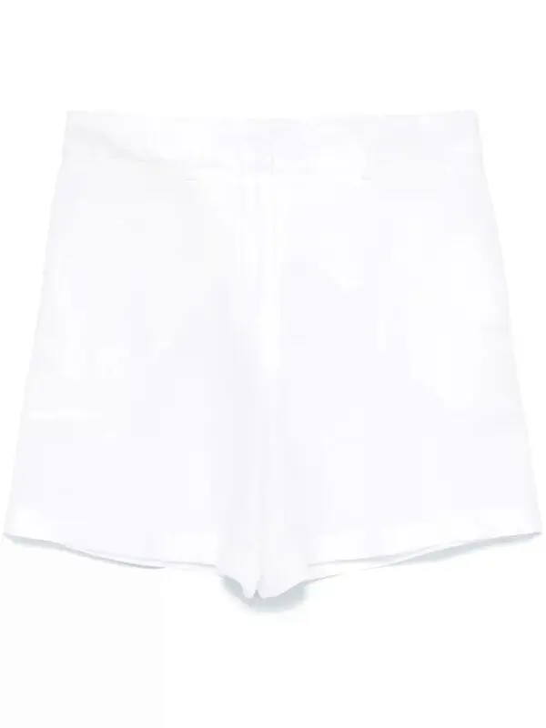 BLANCA VITA Linen Shorts - White