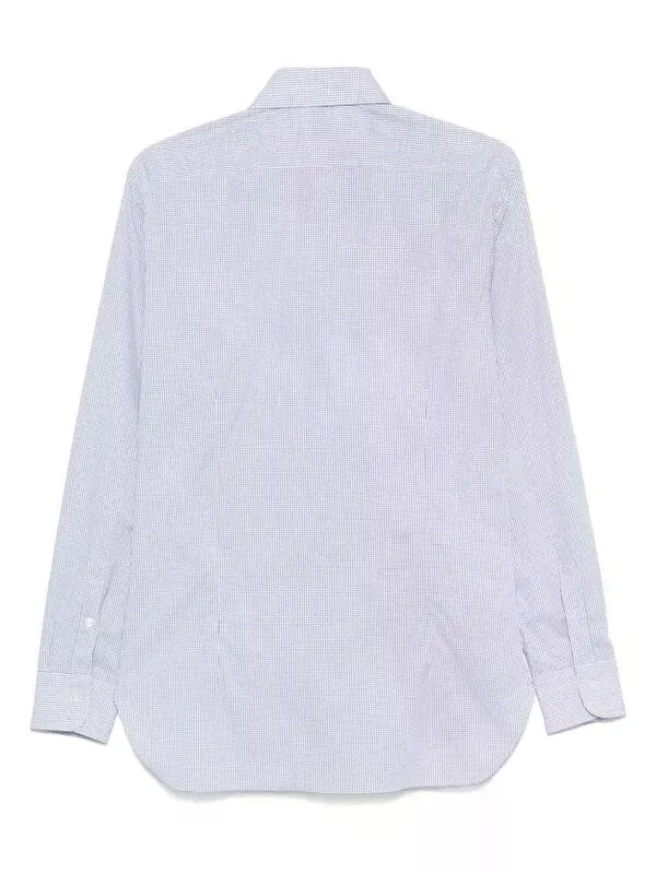 BARBA NAPOLI Patterned Shirt - Blue