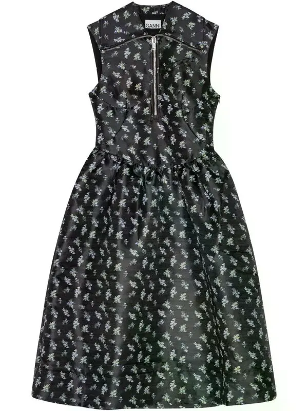 GANNI Floral-print Dress